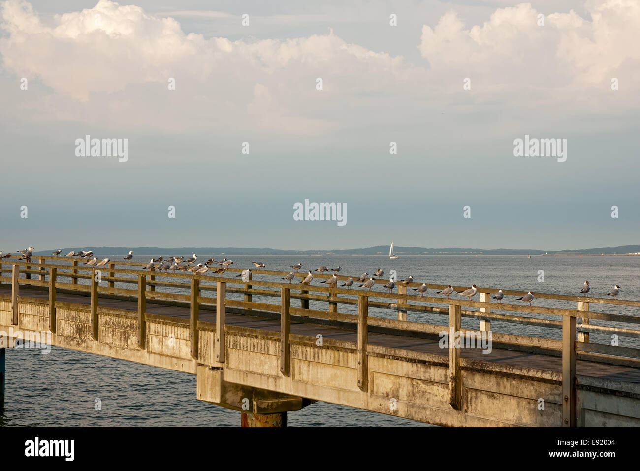 Pier in Sassnitz, Ruegen, Germany Stock Photo - Alamy