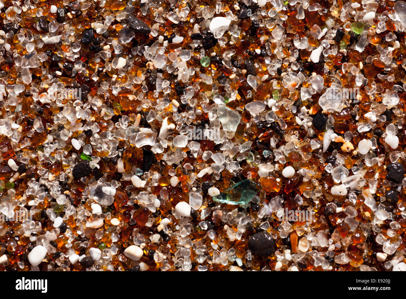 Closeup of glass fragments on beach Stock Photo - Alamy