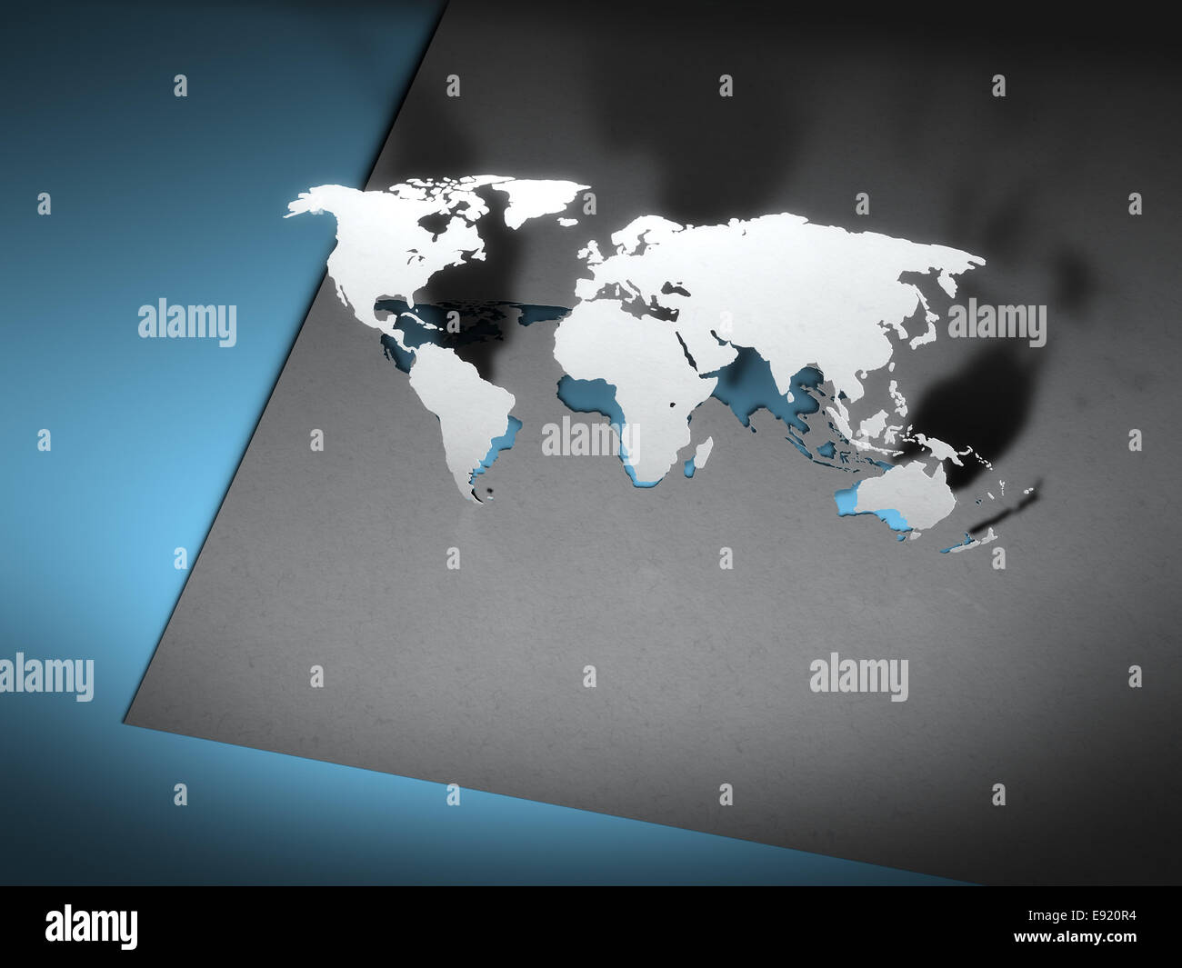 3d map cutout hi-res stock photography and images - Alamy