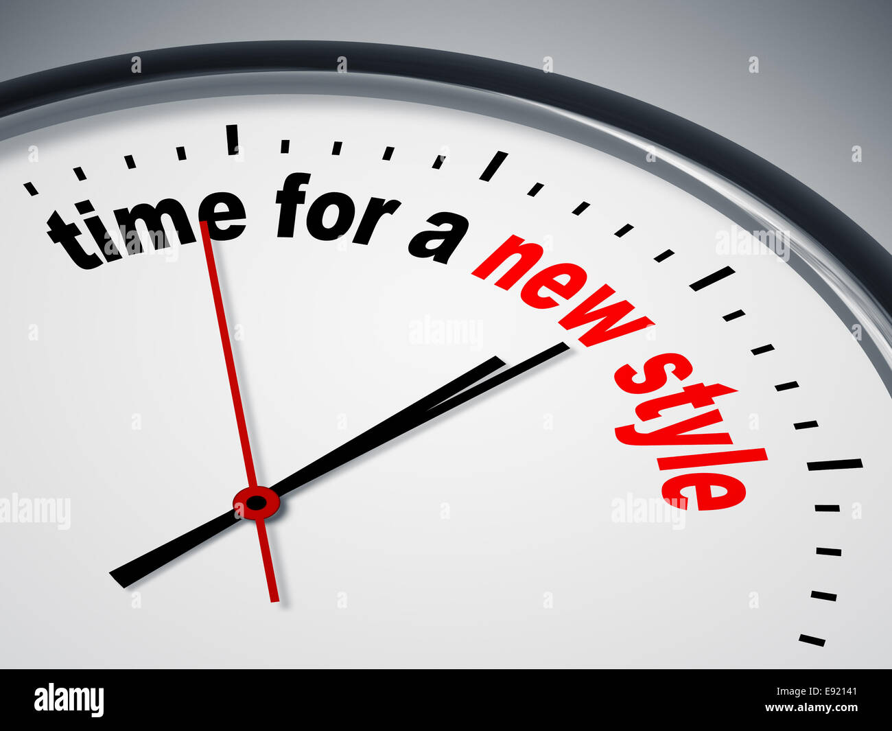 time for a new style Stock Photo - Alamy