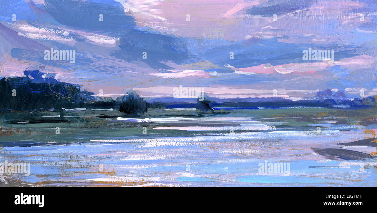 Landscape painting hi-res stock photography and images - Alamy