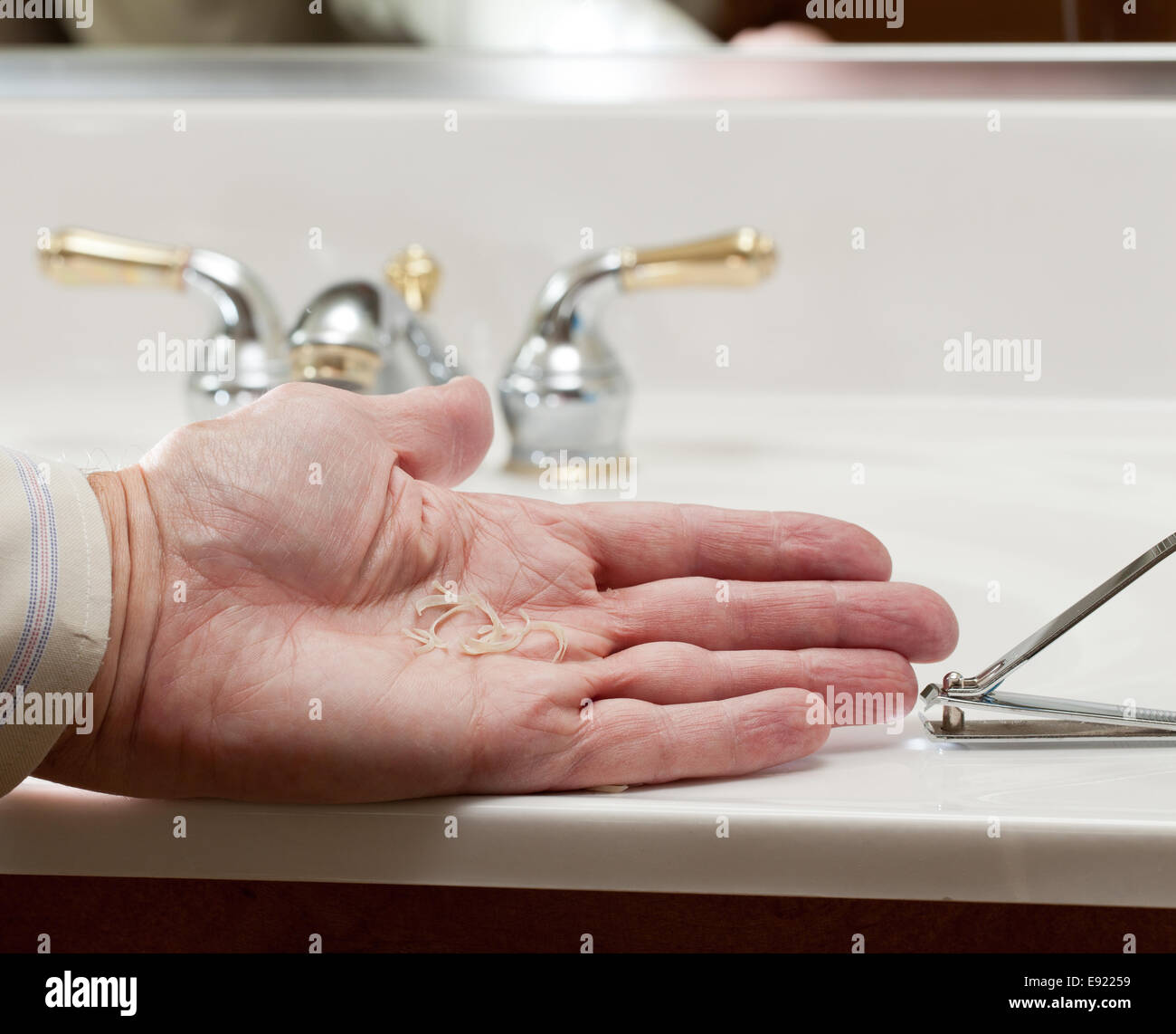 Finger nail clippings hi-res stock photography and images - Alamy