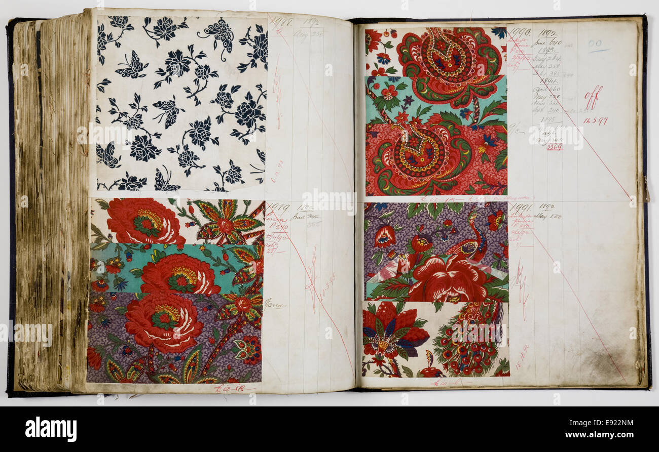 Pages from a sample book Stock Photo - Alamy