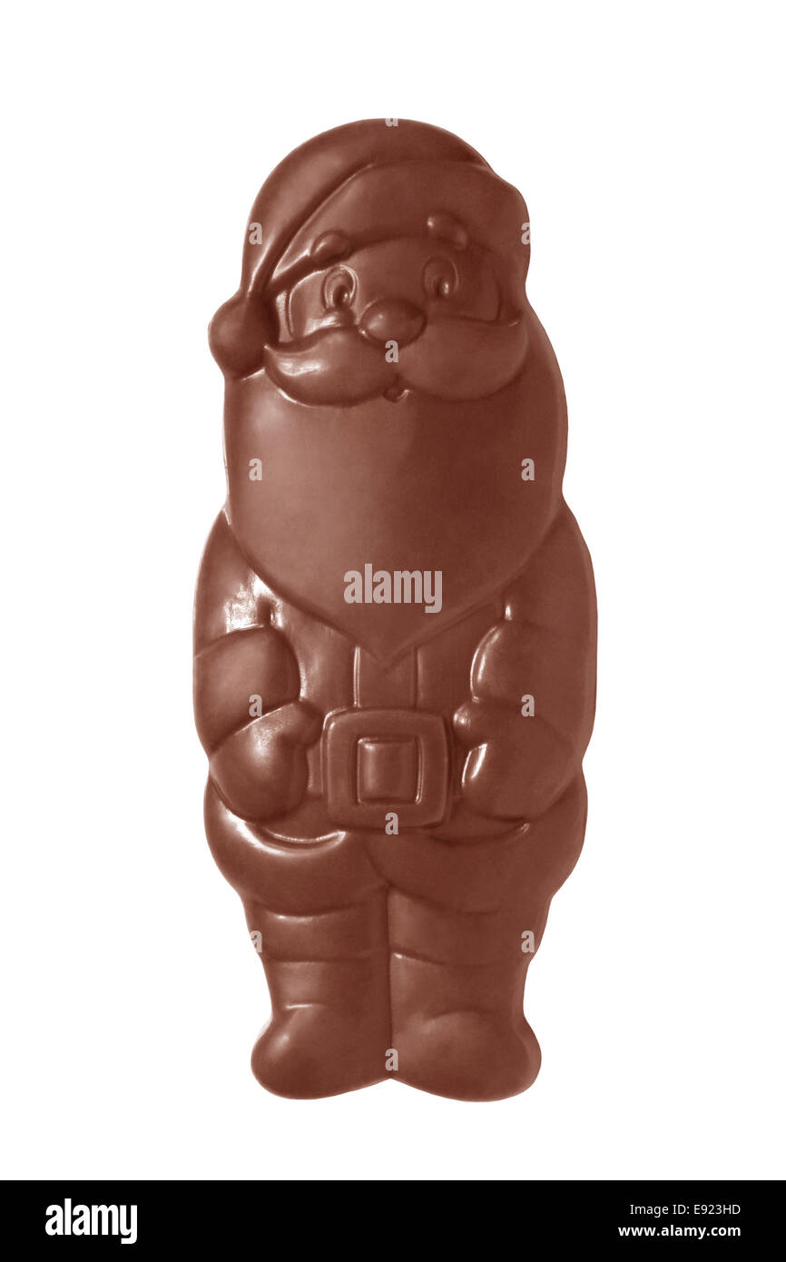 Chocolate Santa Claus Stock Photo - Alamy