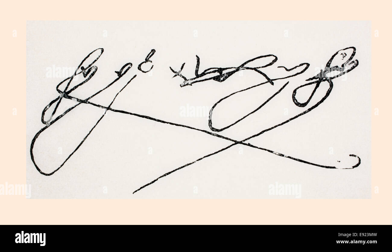 Signature of ferdinand the catholic hi-res stock photography and images ...