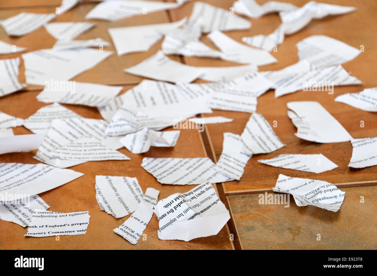 Crumpled sheet of newspaper hi-res stock photography and images - Alamy