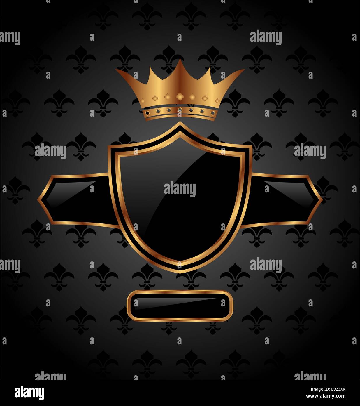 Shield with crown hi-res stock photography and images - Alamy