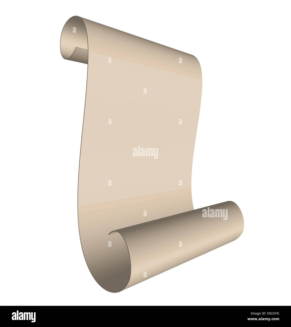 Illustration of an ancient scroll Stock Photo - Alamy