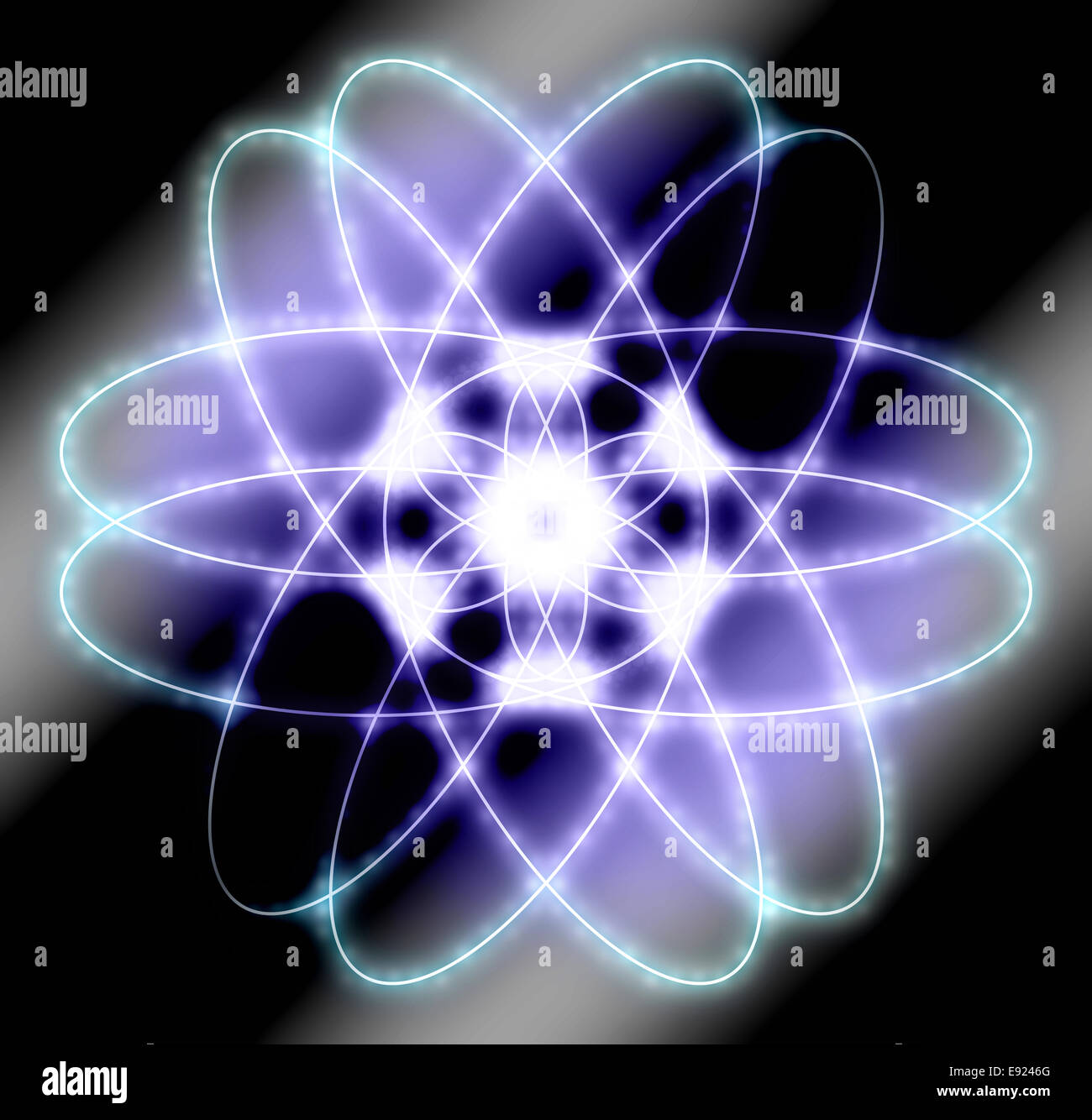 abstract atom graphic Stock Photo - Alamy