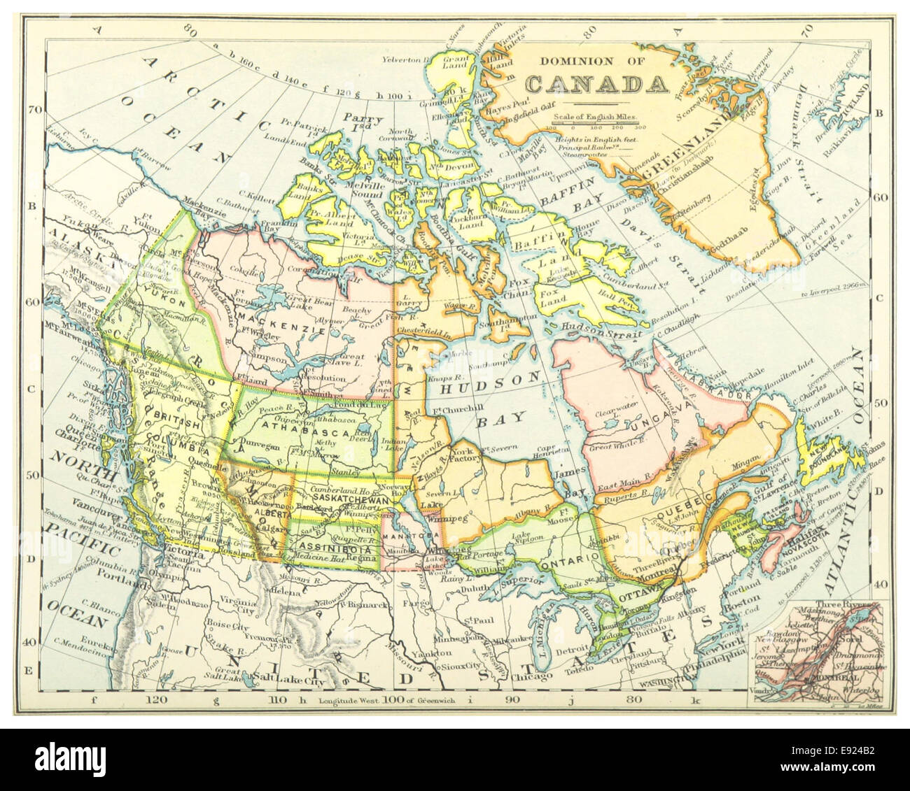 Map canada 1899 hi-res stock photography and images - Alamy
