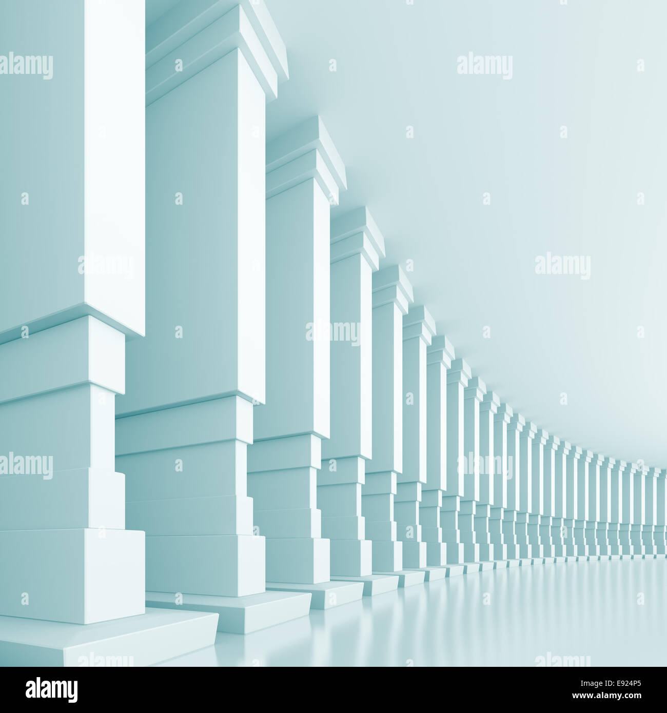 Abstract blue frame tunnel background hi-res stock photography and ...
