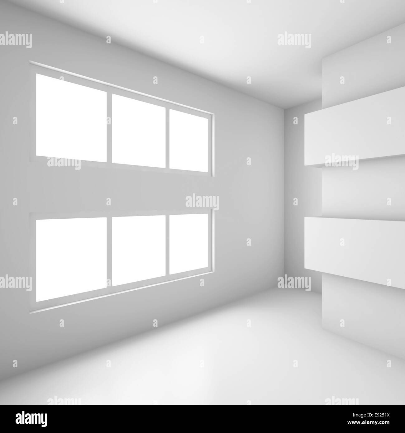 Modern Empty Room Stock Photo - Alamy