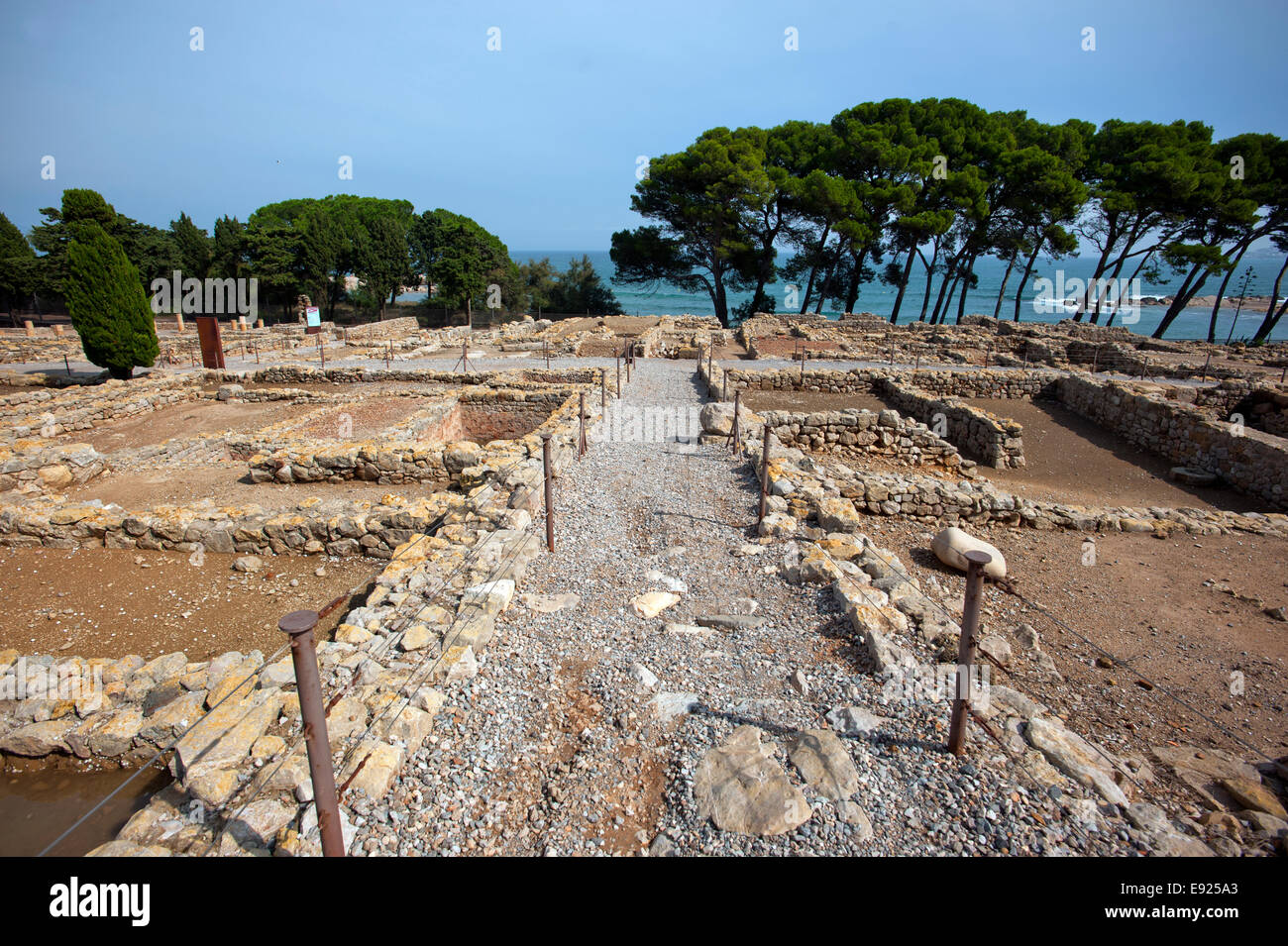 Spain Catalonia. Empuries / Ampurias Greek ruins at L'Escala on the NE ...