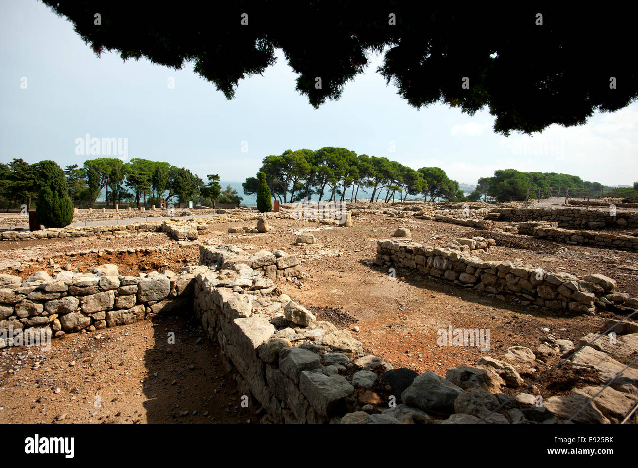 Spain Catalonia. Empuries / Ampurias Greek ruins at L'Escala on the NE ...