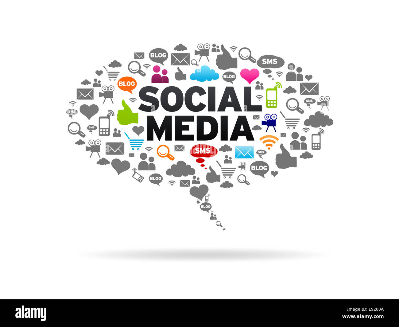 Social connections Cut Out Stock Images & Pictures - Alamy