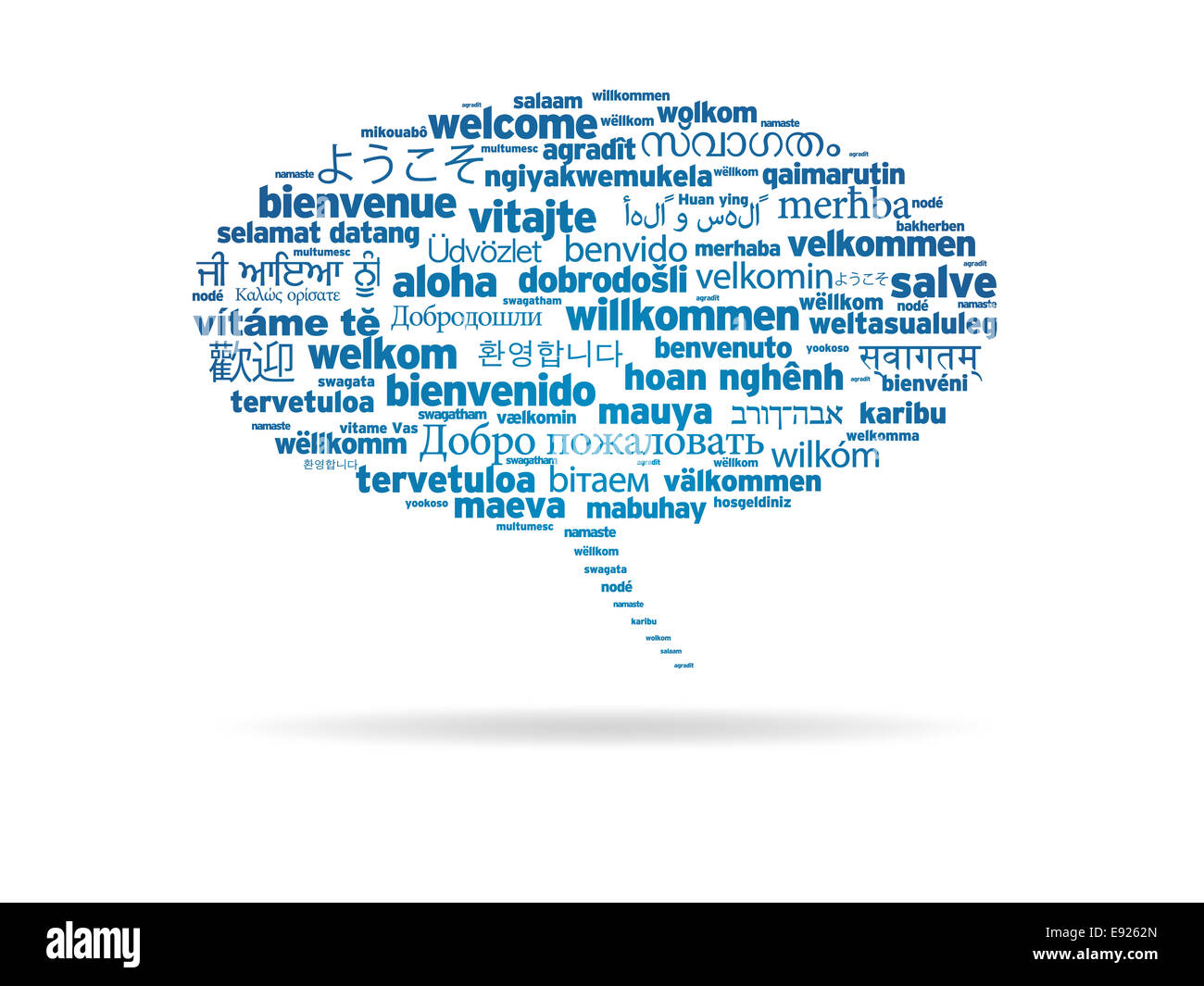 Welcome different languages hi-res stock photography and images - Alamy
