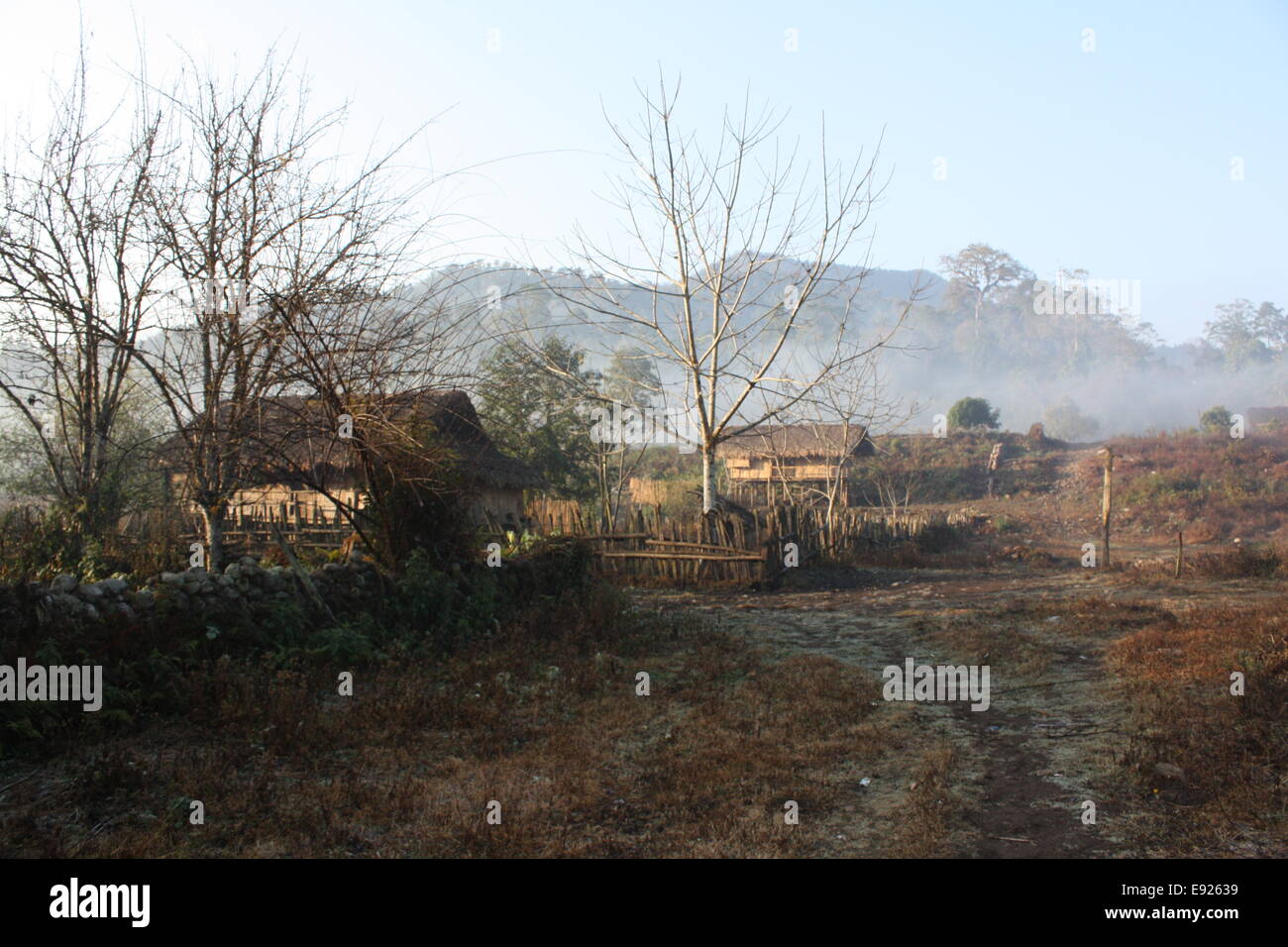 village in northern Burma Stock Photo - Alamy