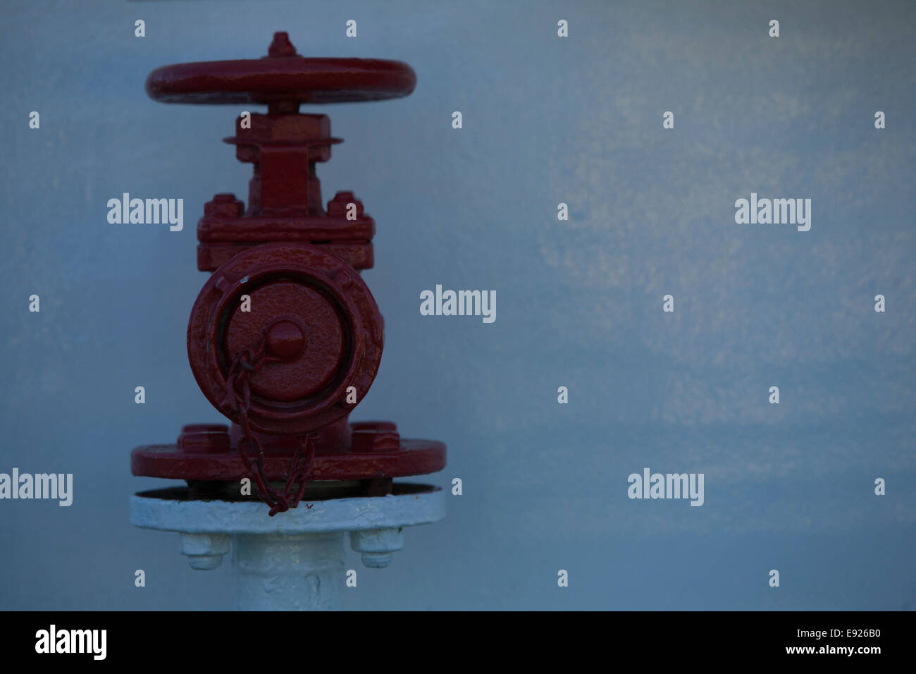 Fire hydrant valve on the deck of ship Stock Photo - Alamy