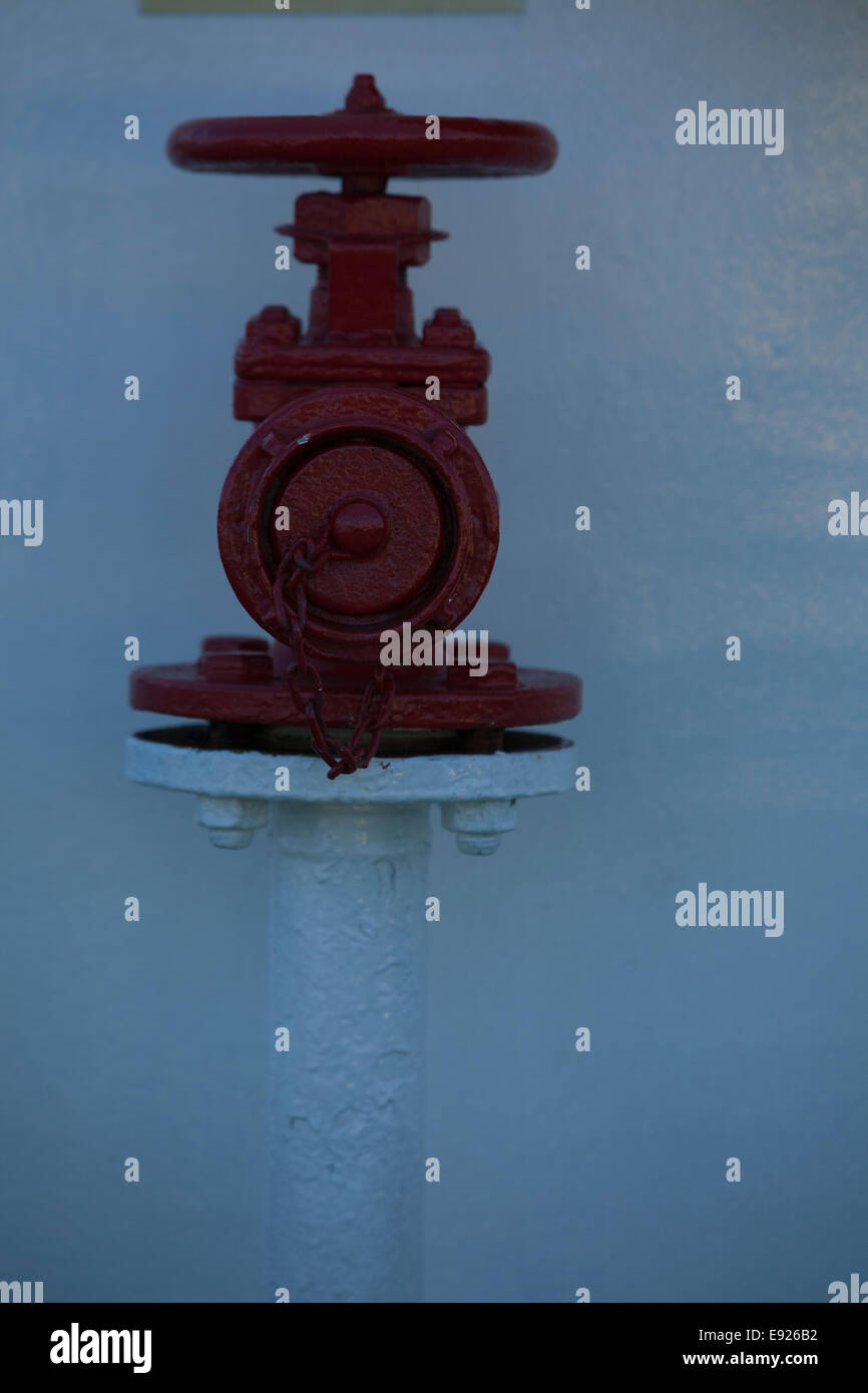 Fire hydrant Valve on the deck of ship Stock Photo - Alamy