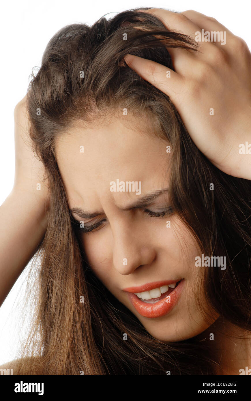 Oh, my head Stock Photo - Alamy