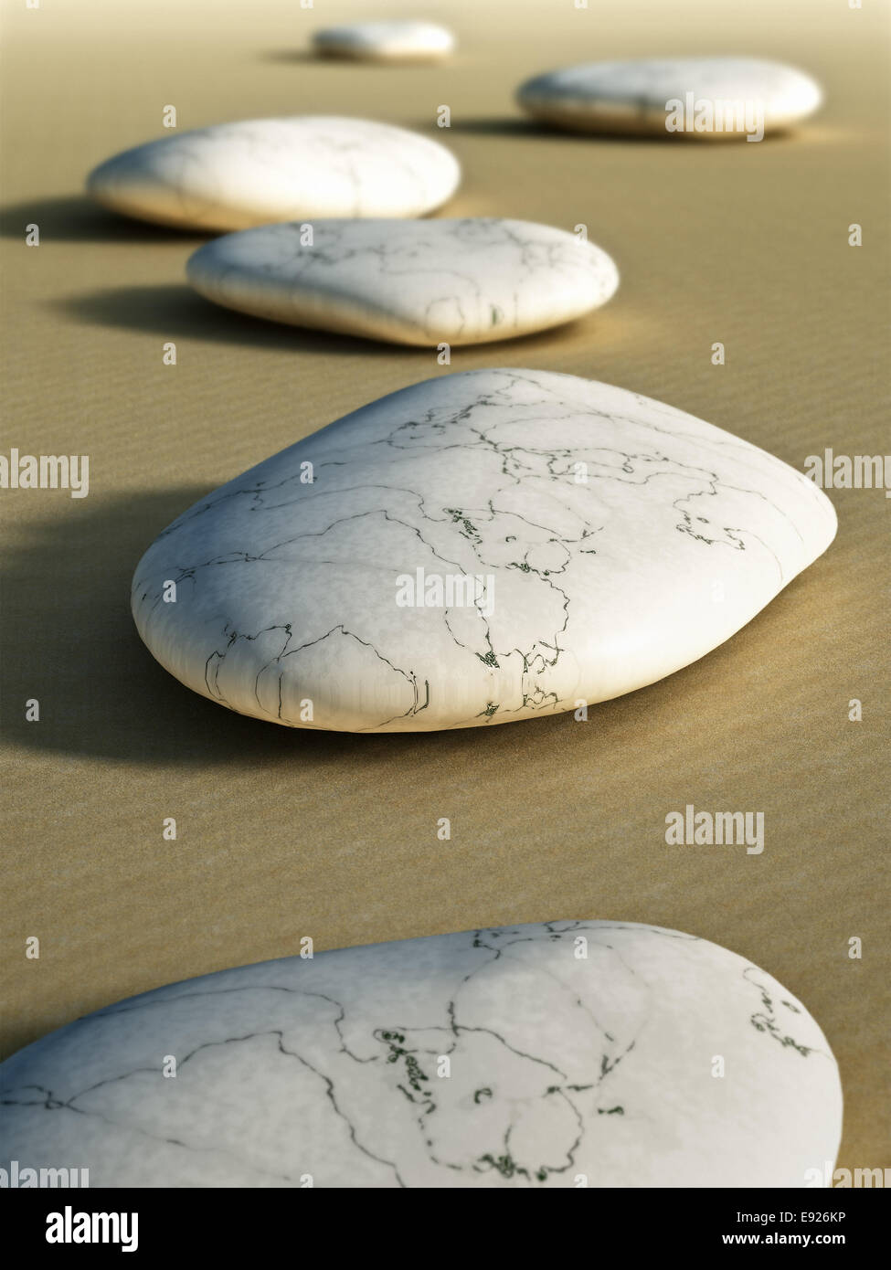 Stones in line hi-res stock photography and images - Alamy