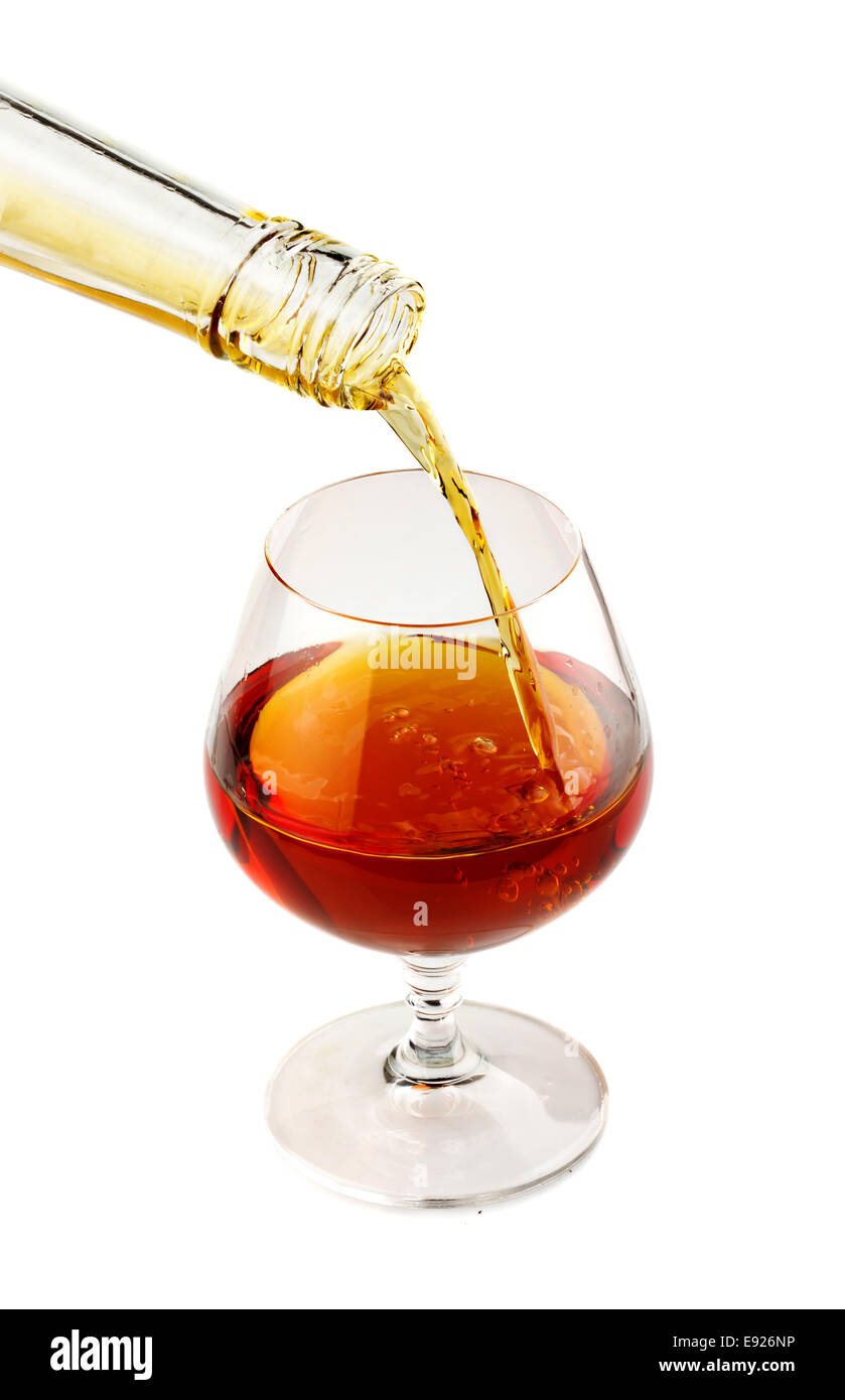 Brandy pouring Cut Out Stock Images & Pictures - Alamy