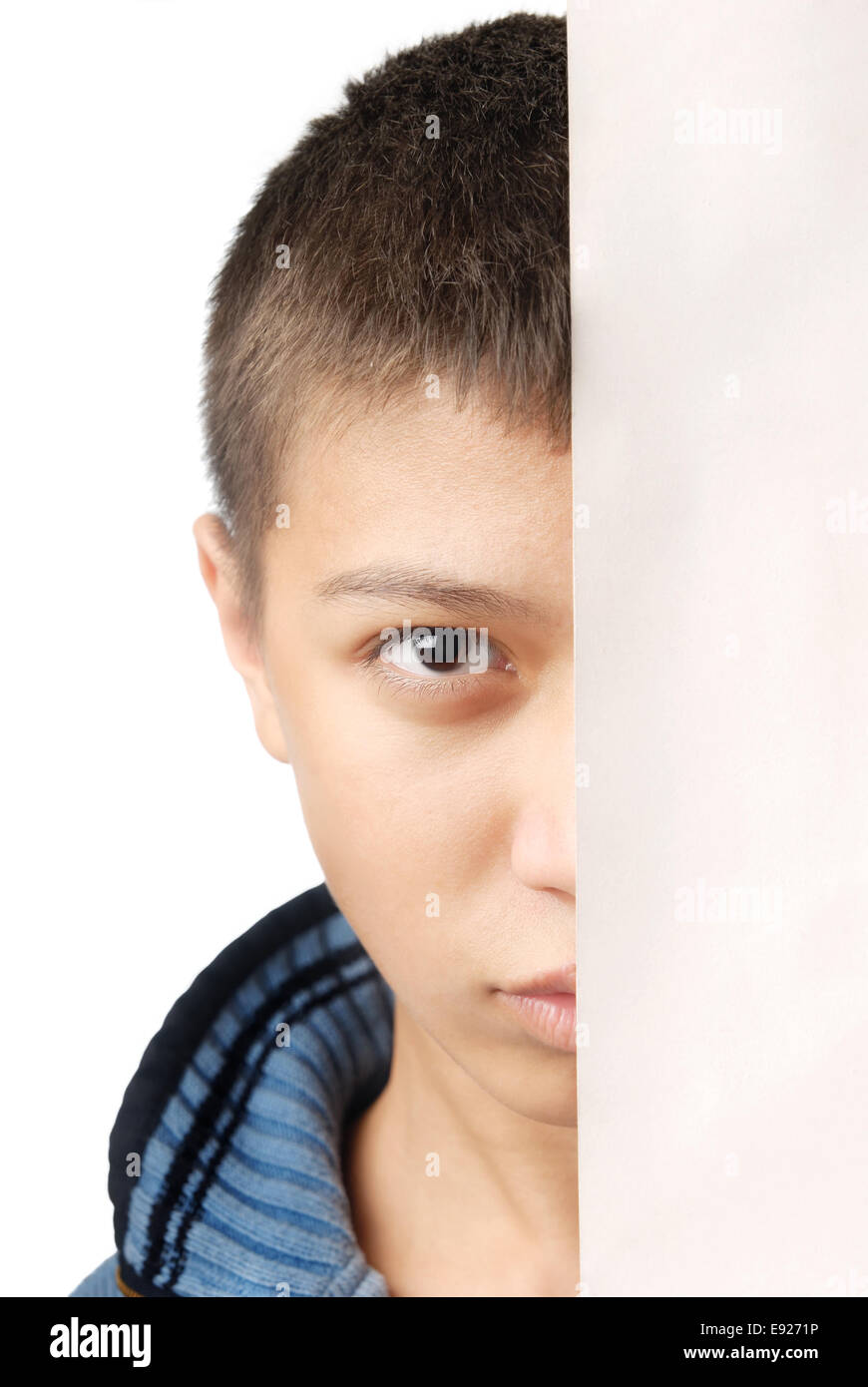 Half of face Stock Photo - Alamy