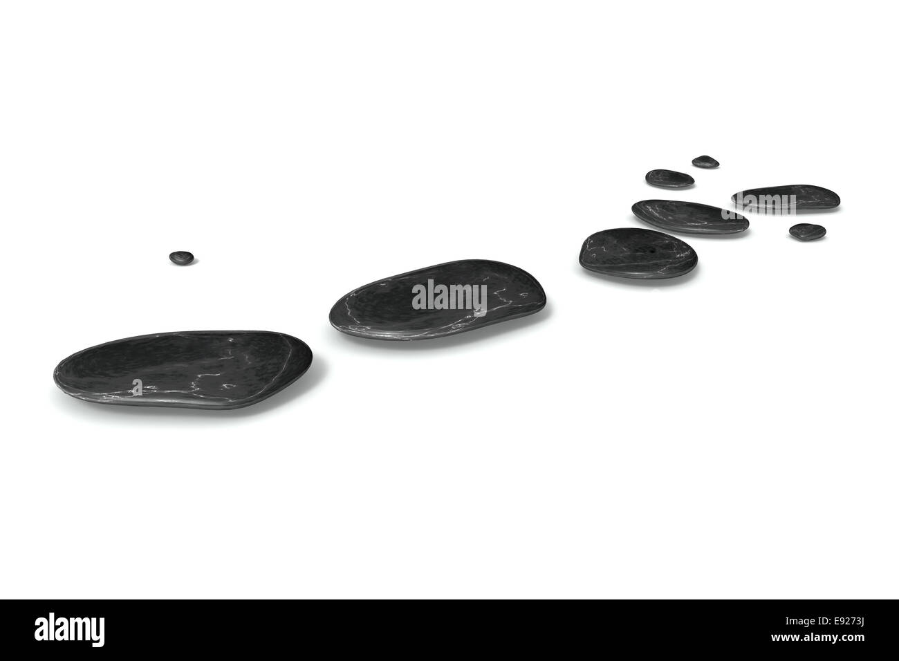 Pebble steps Cut Out Stock Images & Pictures - Alamy