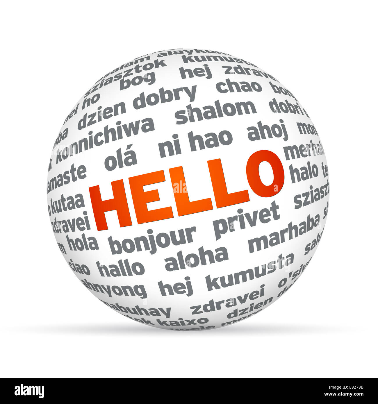 Hello different languages hi-res stock photography and images - Alamy