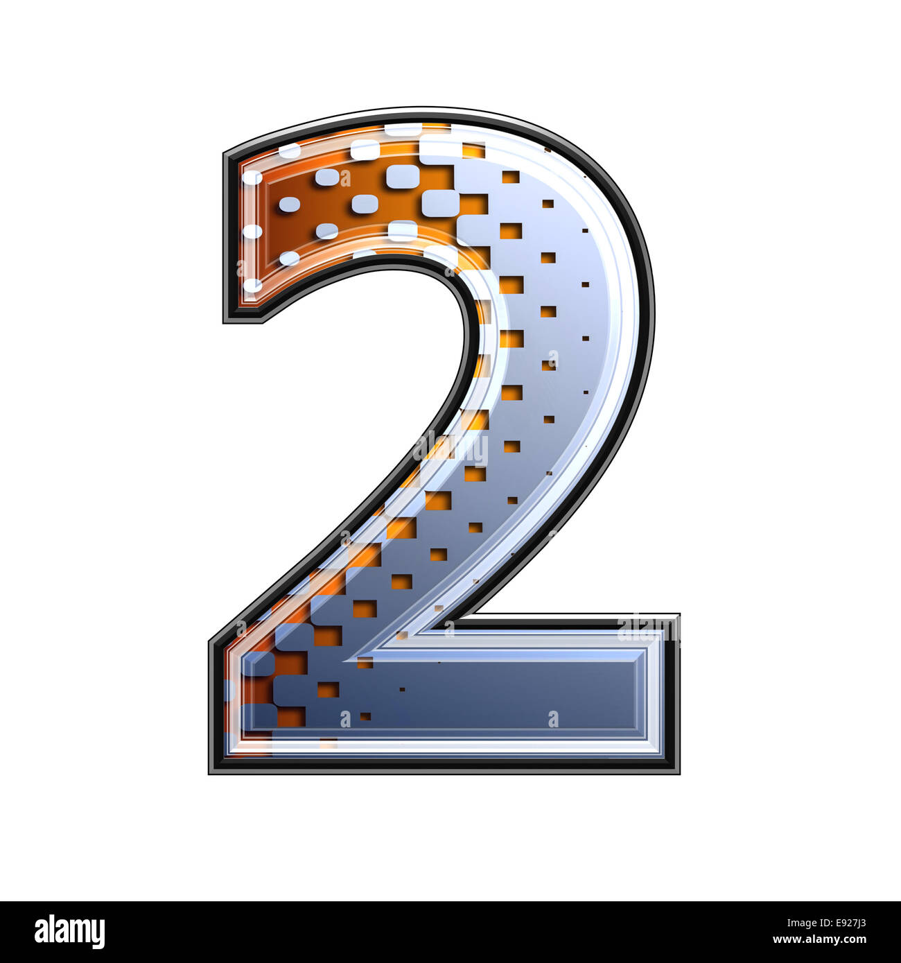 Digit 2 Cut Out Stock Images & Pictures - Alamy