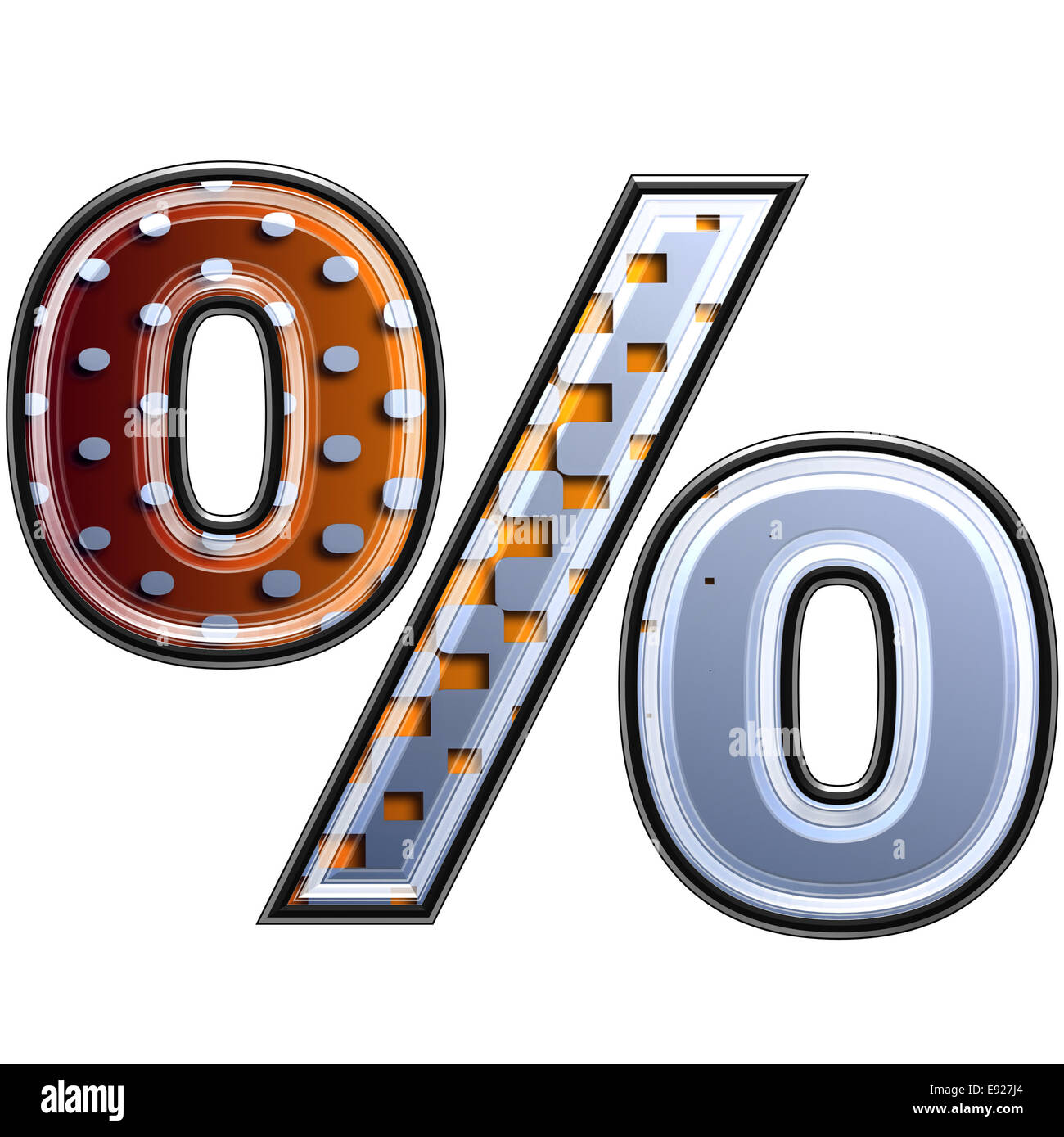 3d percent sign hi-res stock photography and images - Alamy