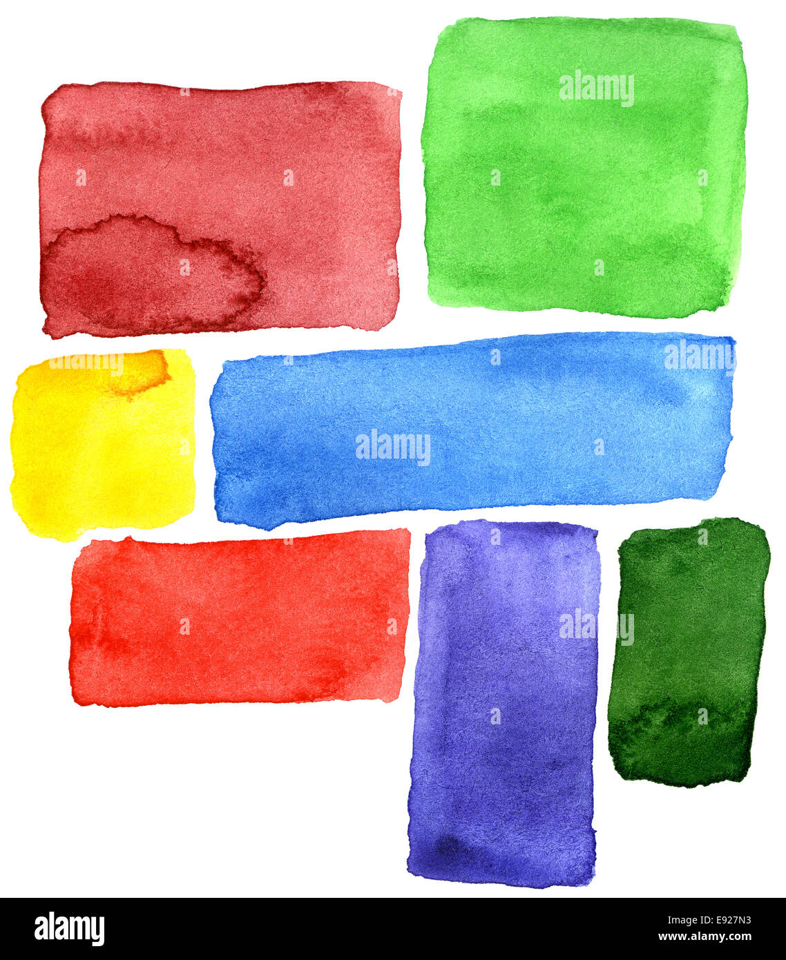 Background stain watercolor hand Cut Out Stock Images & Pictures - Alamy