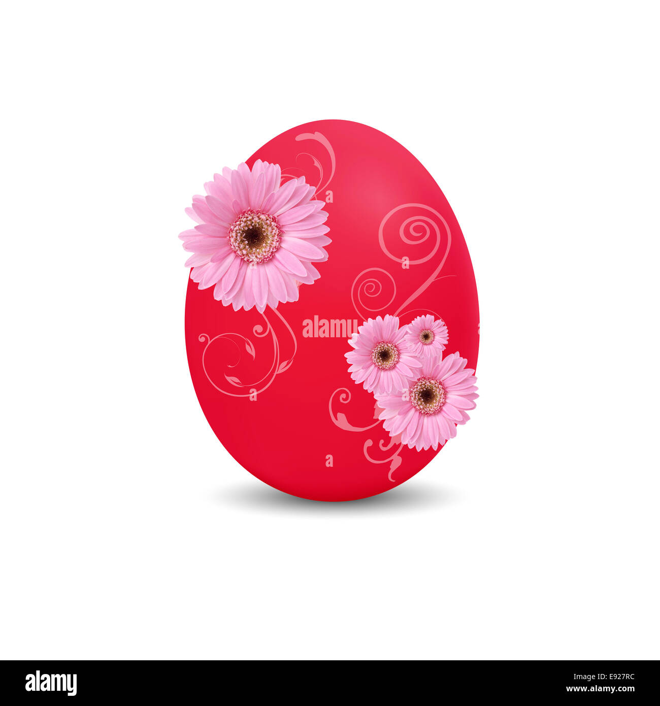 Red Easter Egg Stock Photo - Alamy