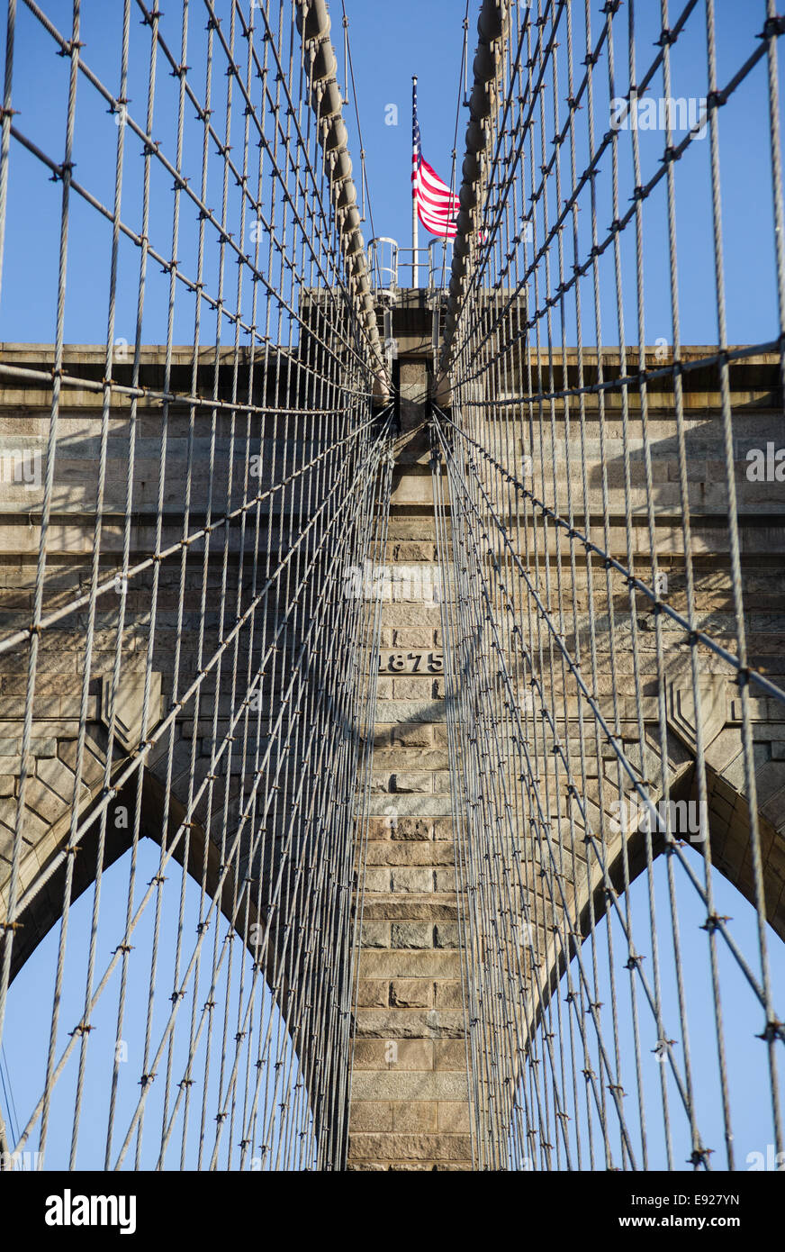 Brooklyn bridge detail hi-res stock photography and images - Alamy