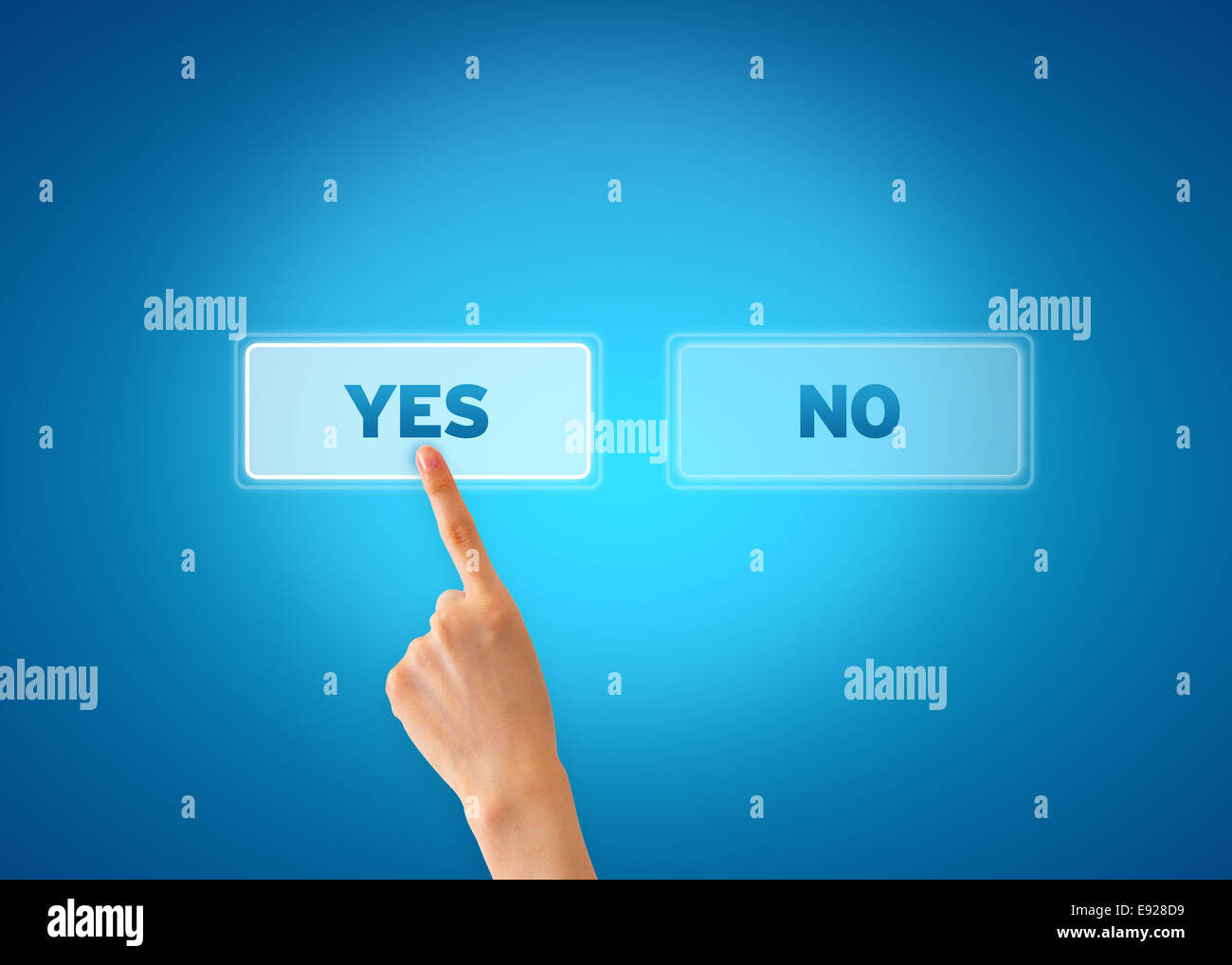 Yes and No Stock Photo - Alamy