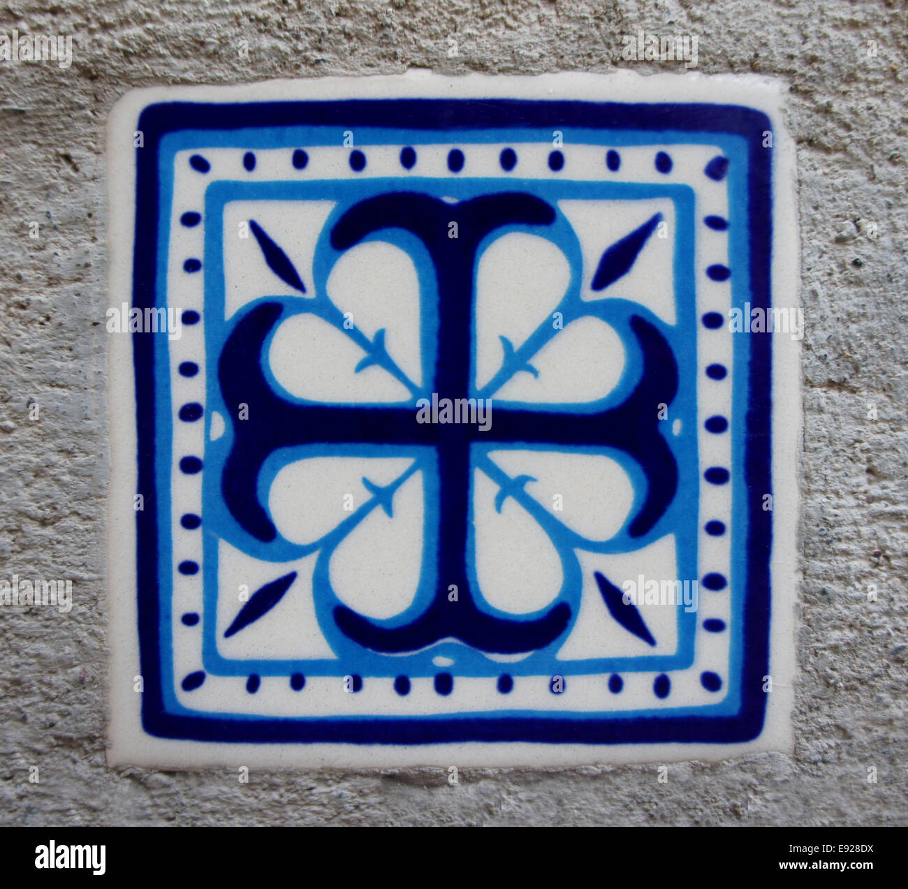 Ceramic Tile - Flowers Motifs Stock Photo - Alamy