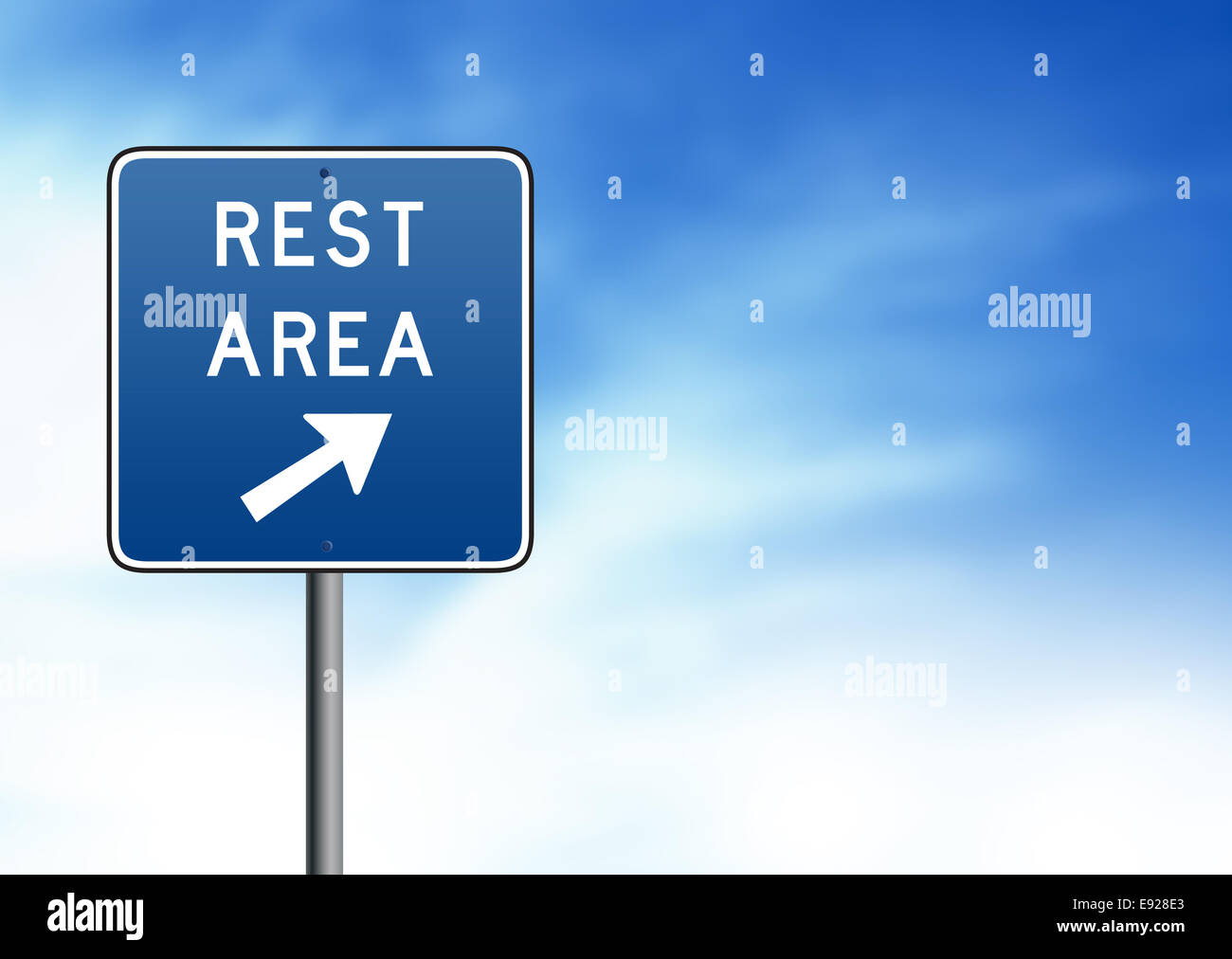 Rest Stop Sign High Resolution Stock Photography and Images - Alamy