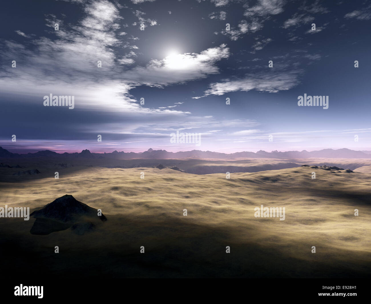 Desert sunset hi-res stock photography and images - Alamy