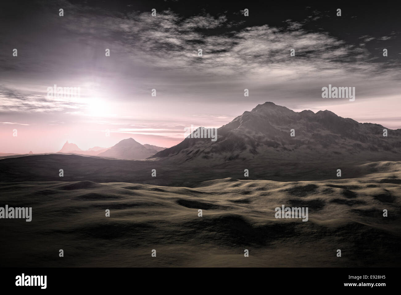 Desert sunset hi-res stock photography and images - Alamy