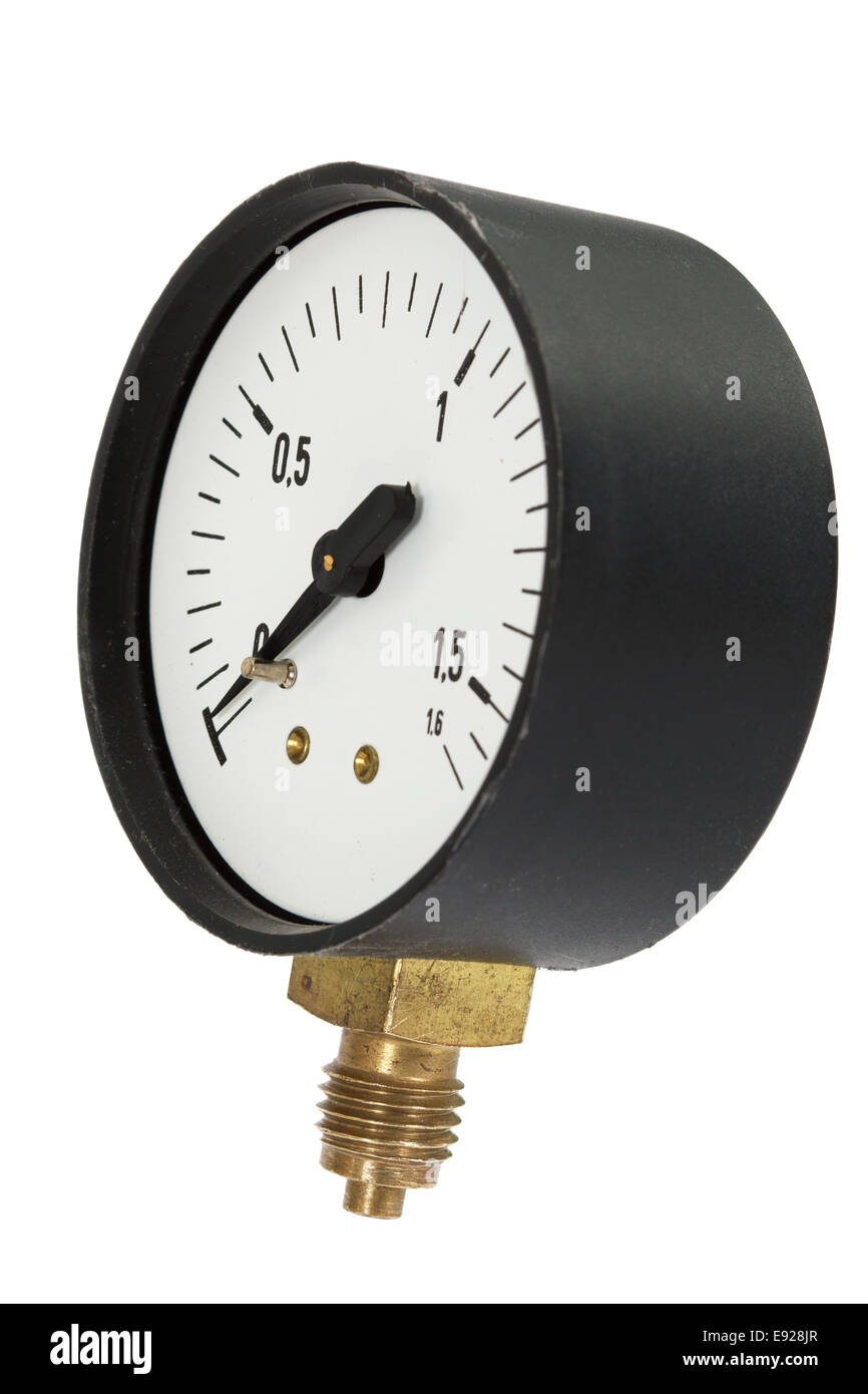 Pressure meter (isolated Stock Photo - Alamy