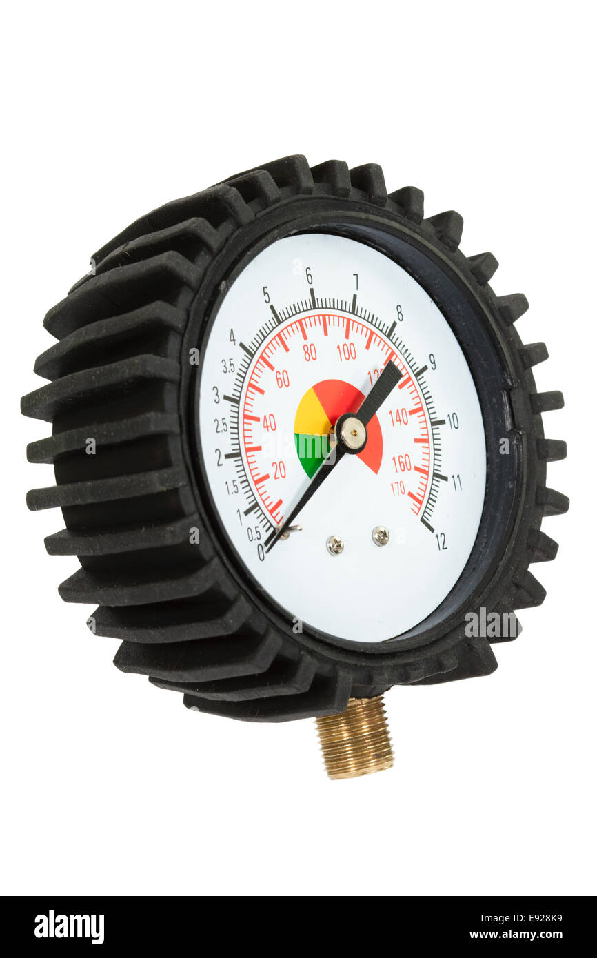 Pressure meter (isolated Stock Photo - Alamy