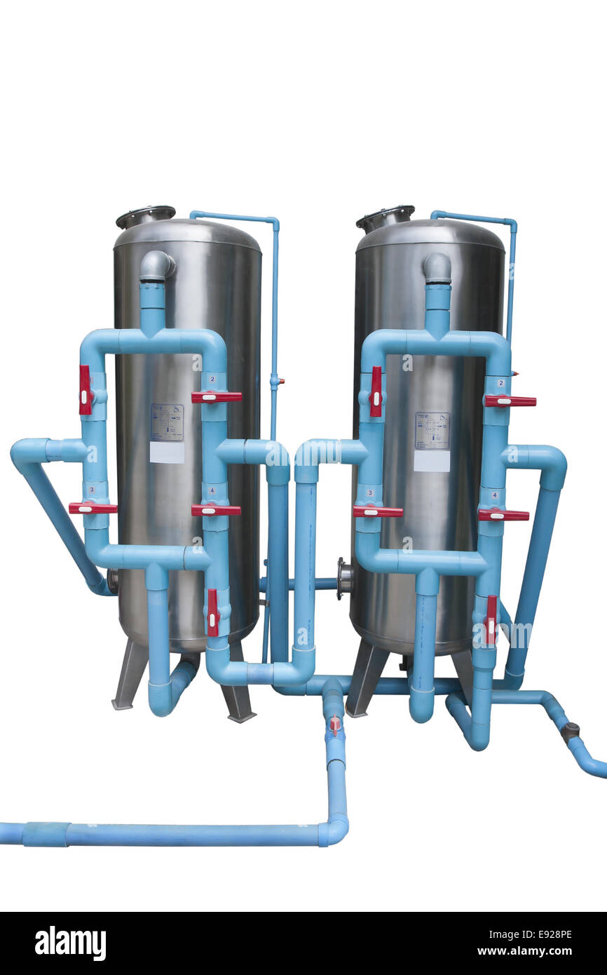 water system two tank Stock Photo - Alamy