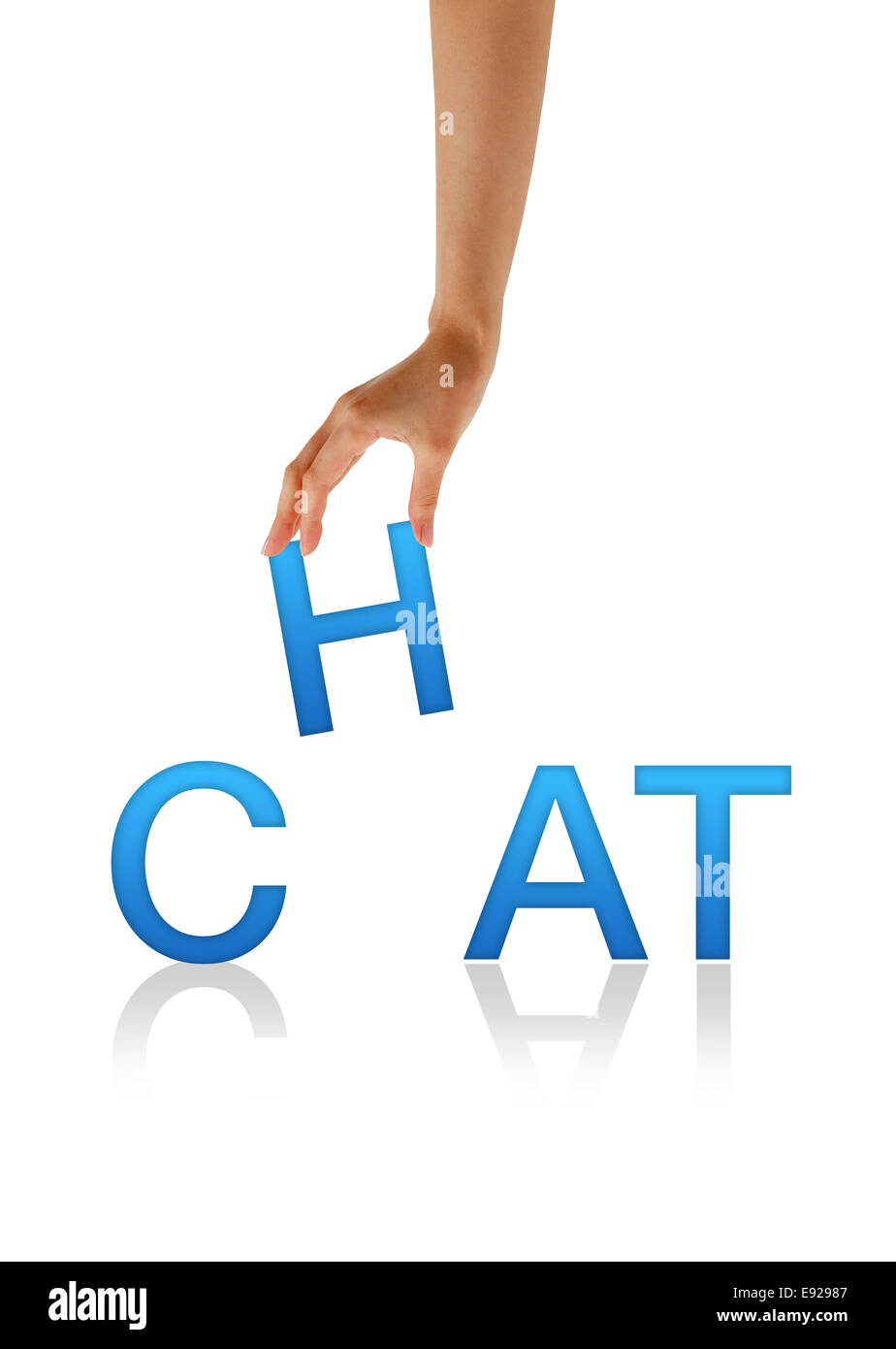 Chat - Hand Stock Photo - Alamy