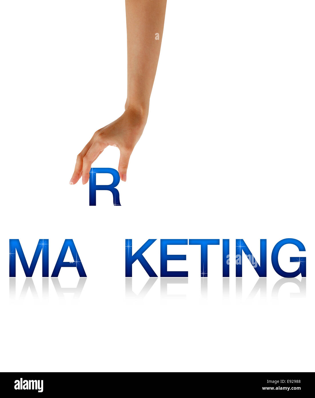 Marketing - Hand Stock Photo - Alamy