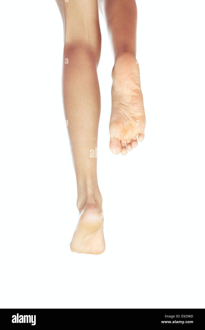 Shoeless legs hi-res stock photography and images - Alamy