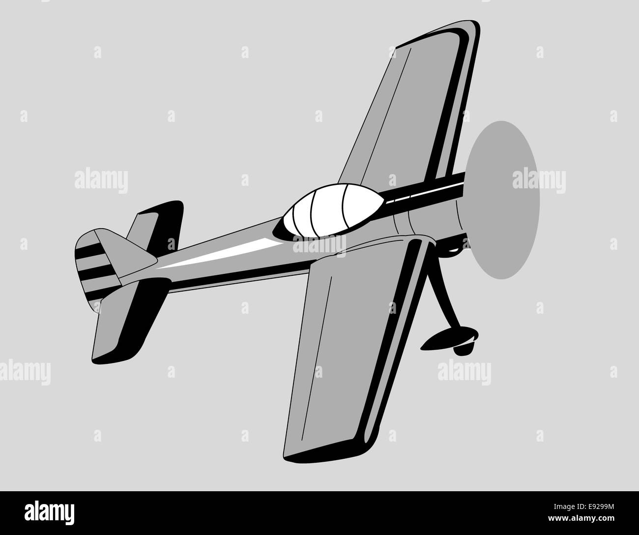 plane drawing on gray background Stock Photo - Alamy