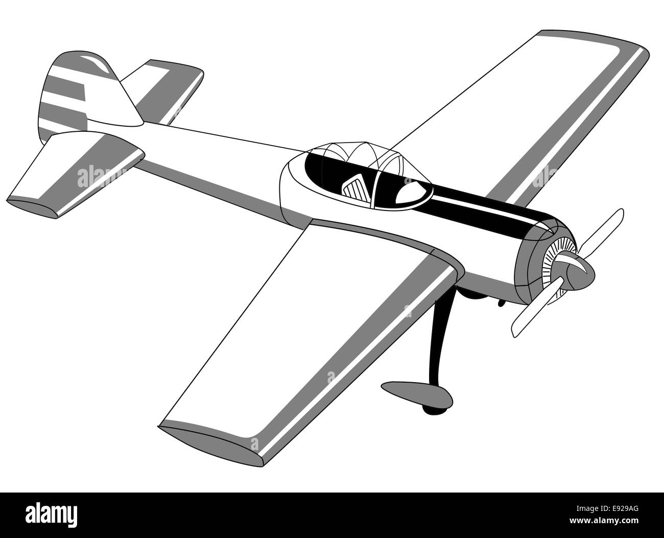 plane drawing on white background Stock Photo - Alamy