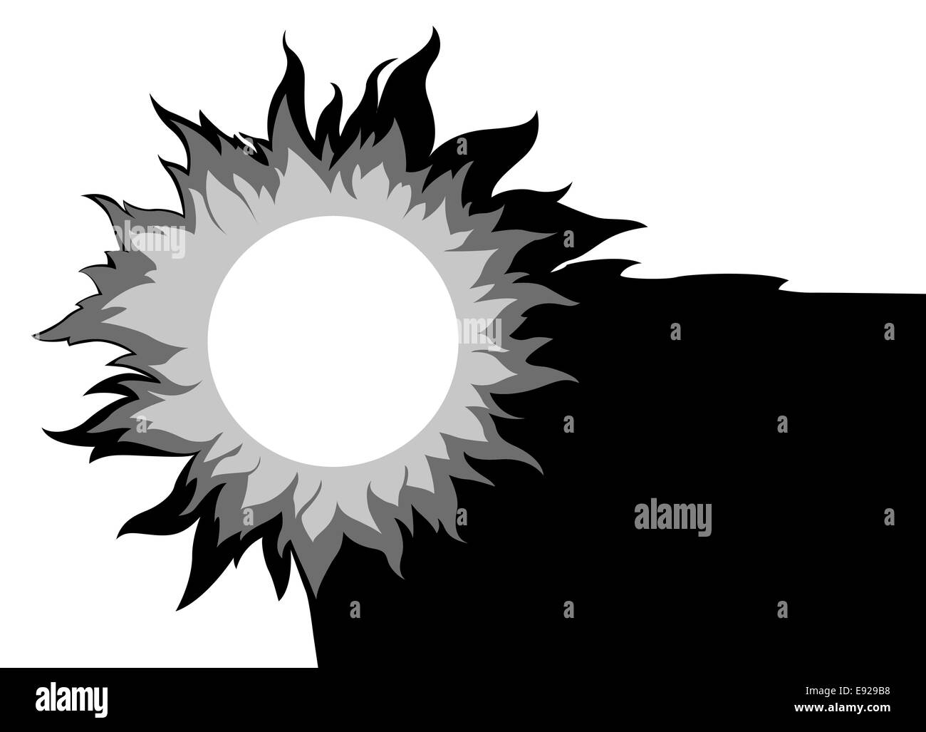 sun on white background Stock Photo - Alamy