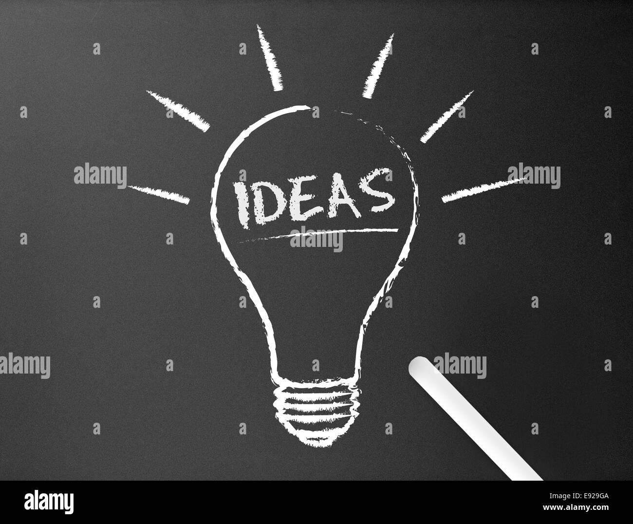 Chalkboard - Ideas Stock Photo - Alamy