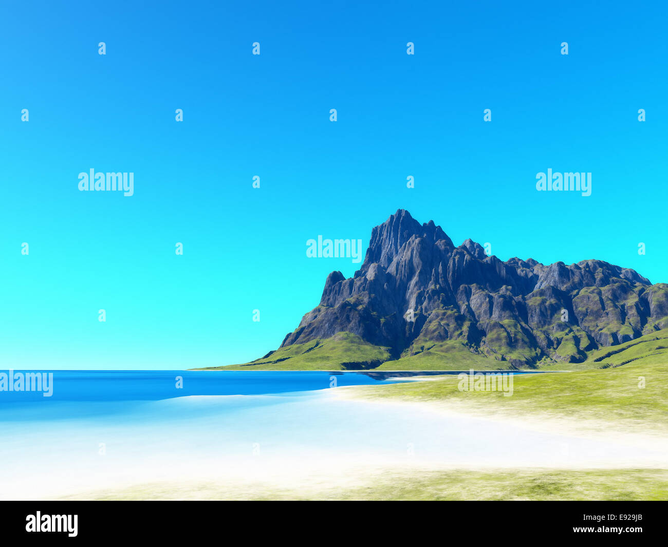 beach scenery background Stock Photo - Alamy